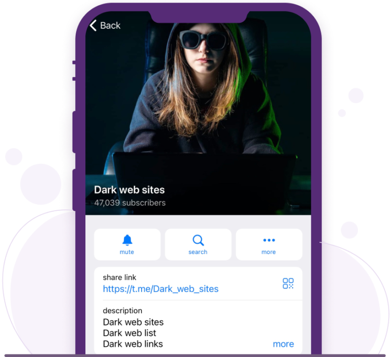 Top 6 Grupos e Canais do Telegram da Dark Web