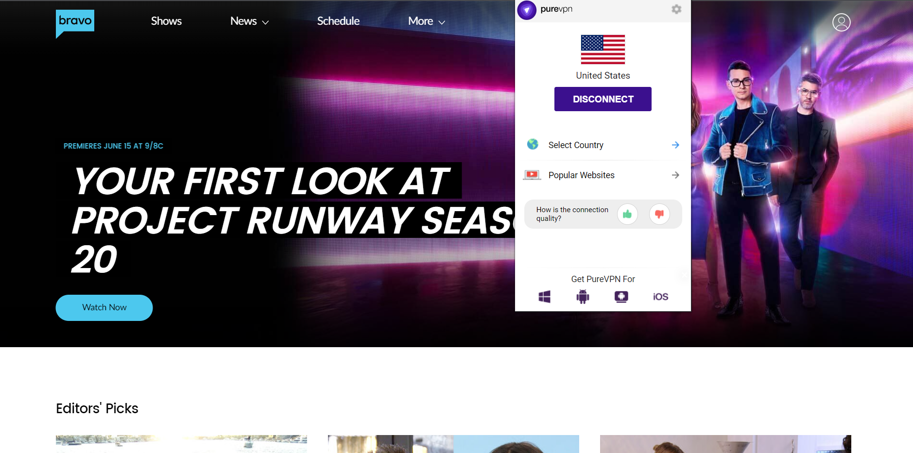 How to watch Project Runway Season 20 outside the US - PureVPN Blog