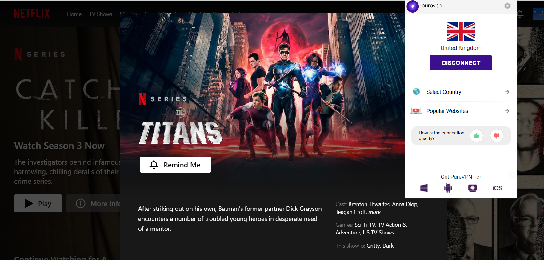 How to watch Titans on Netflix in the US - PureVPN Blog